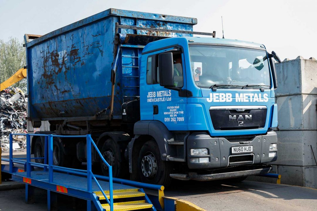 Scrap Metal Transport - Delivery and Collection - Jebb Metals Newcastle